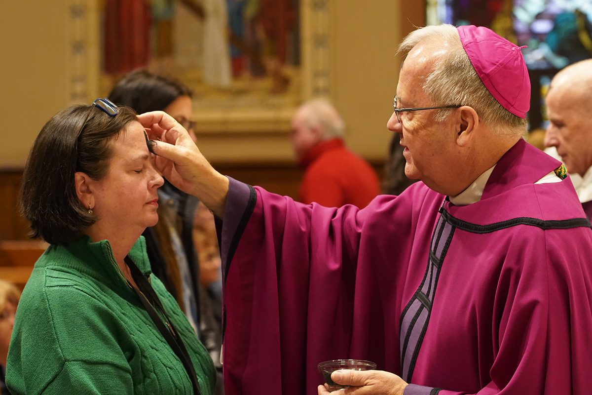 Ash Wednesday Mass draws hundreds of people – plus a bat – to the Cathedral to begin Lenten ...