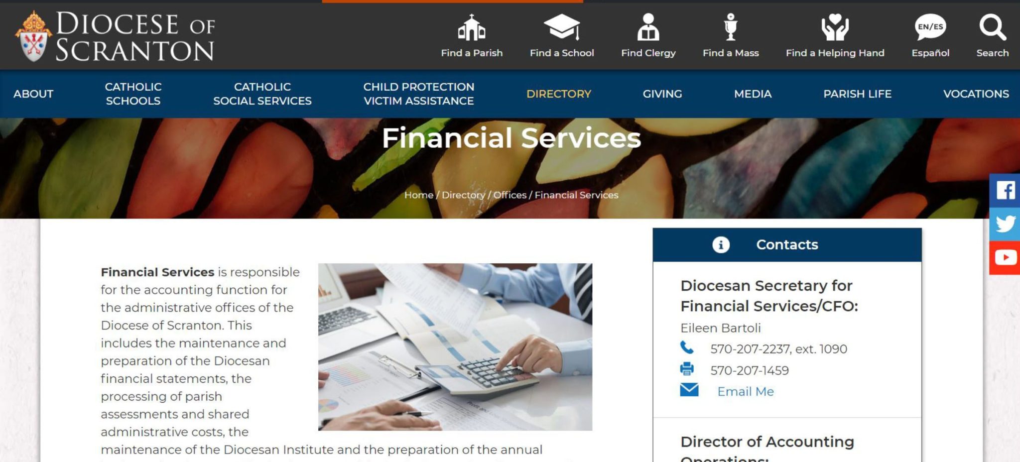 For second consecutive year, Diocese of Scranton receives top score in ...