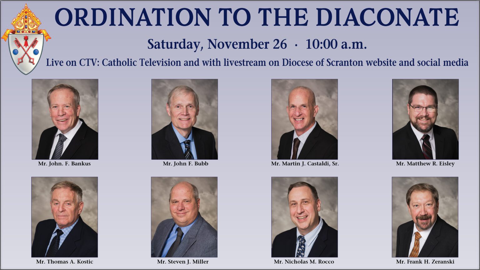 Ordination to the Permanent Diaconate – Diocese of Scranton