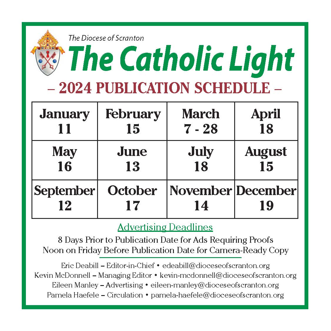 The Catholic Light – Diocese of Scranton