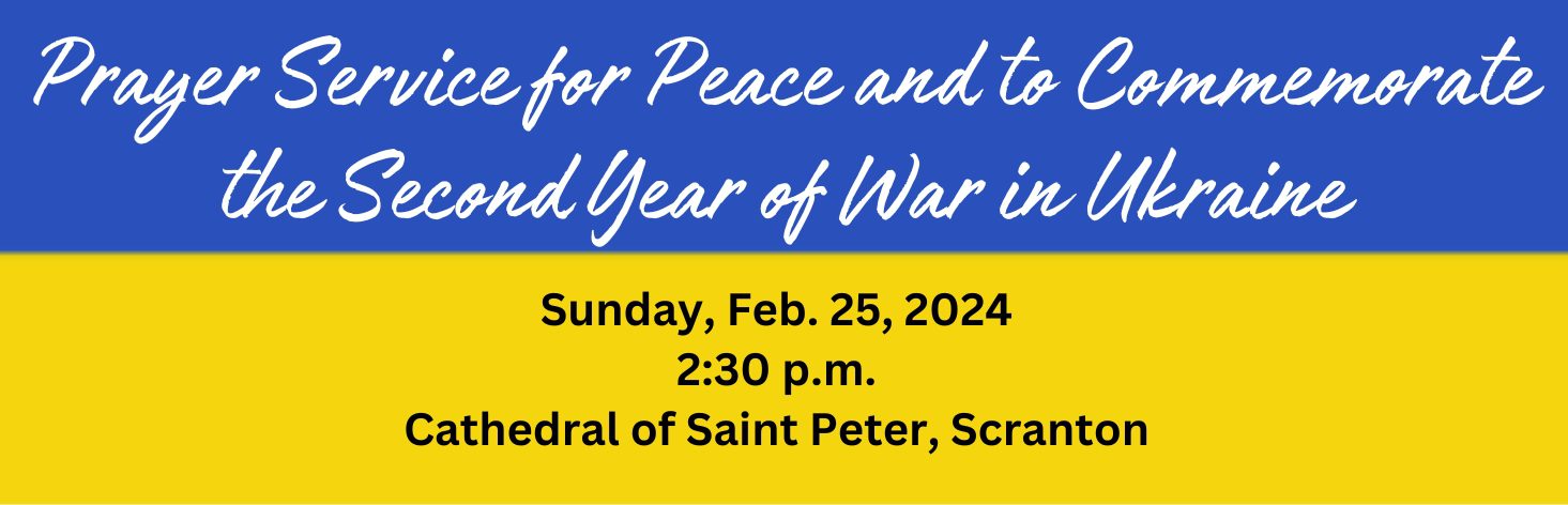 Prayer Service for Peace in Ukraine, marking two years since invasion ...