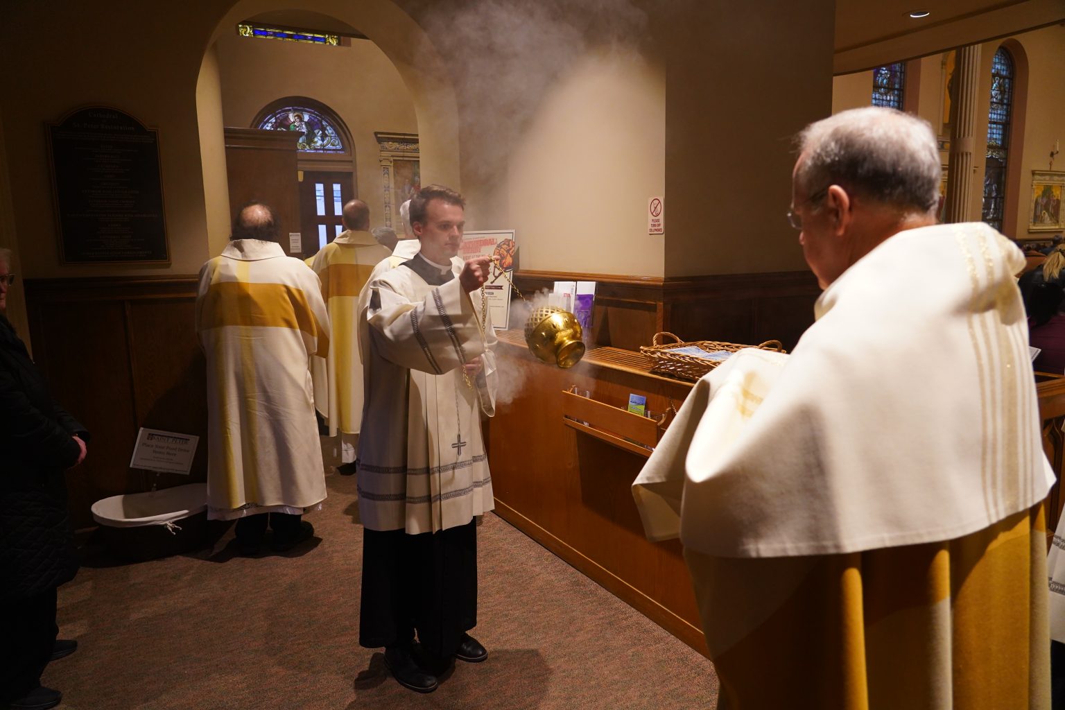 Gifts of service, priesthood and Eucharist remembered at Evening Mass ...