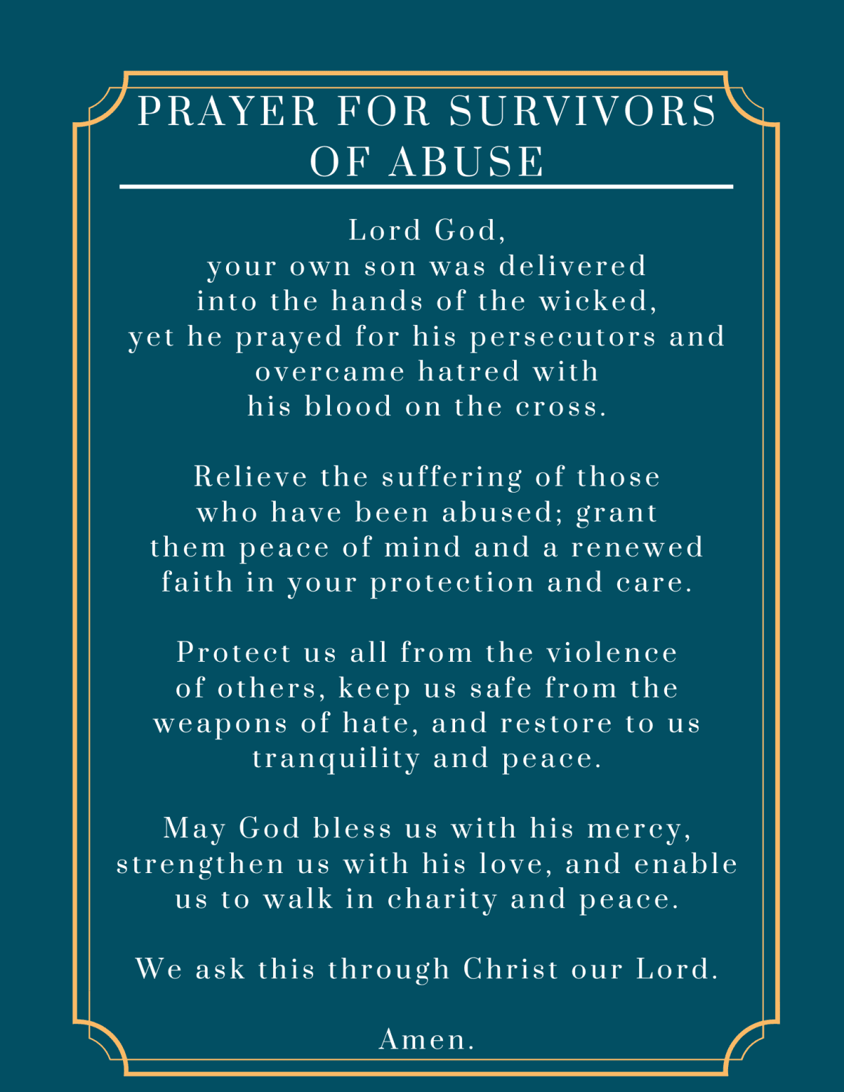 Healing Mass for survivors of abuse held at Cathedral of Saint Peter ...