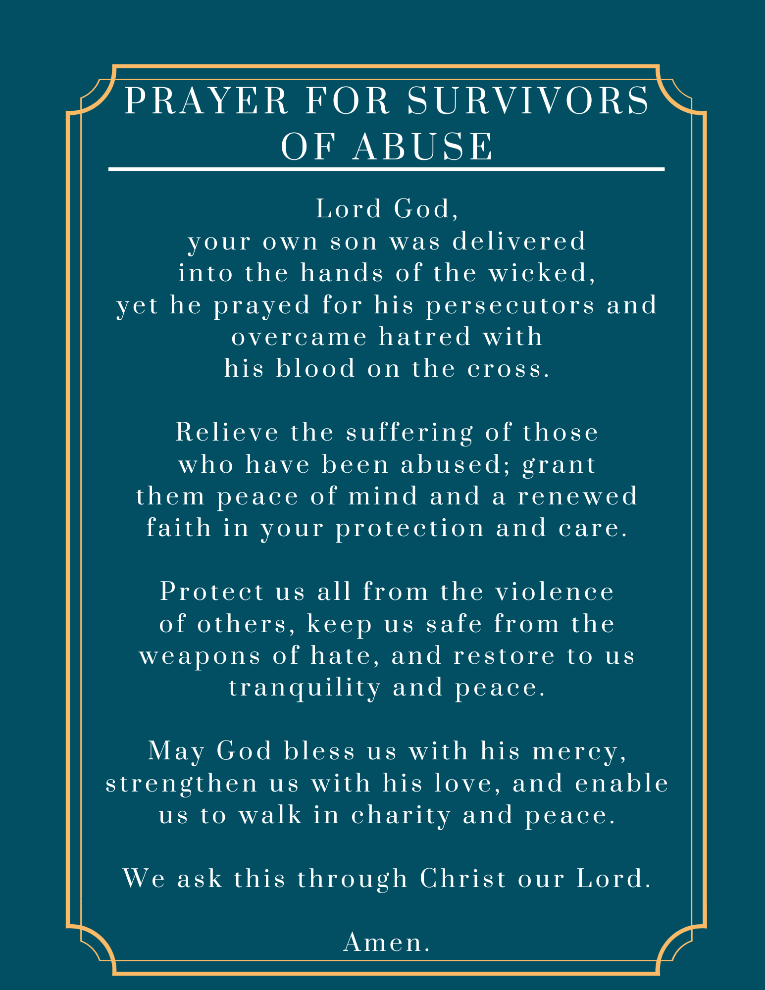 Healing Mass for survivors of abuse held at Cathedral of Saint Peter ...