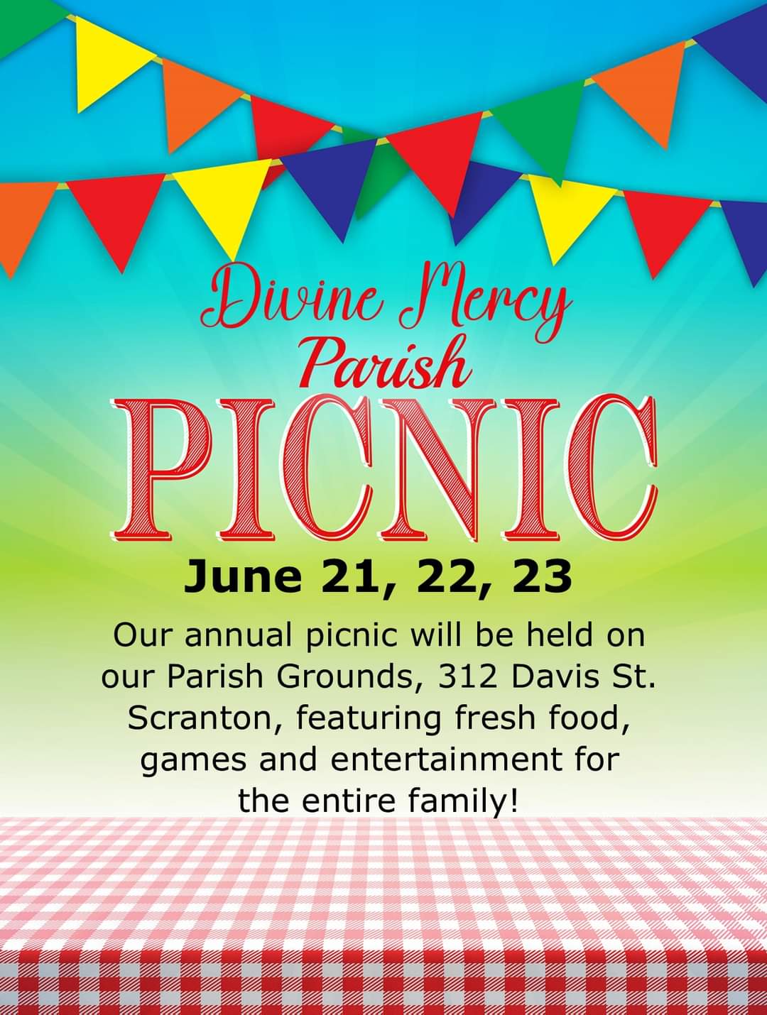 Summer Bazaars, Festivals & Picnics 2024 – Diocese of Scranton