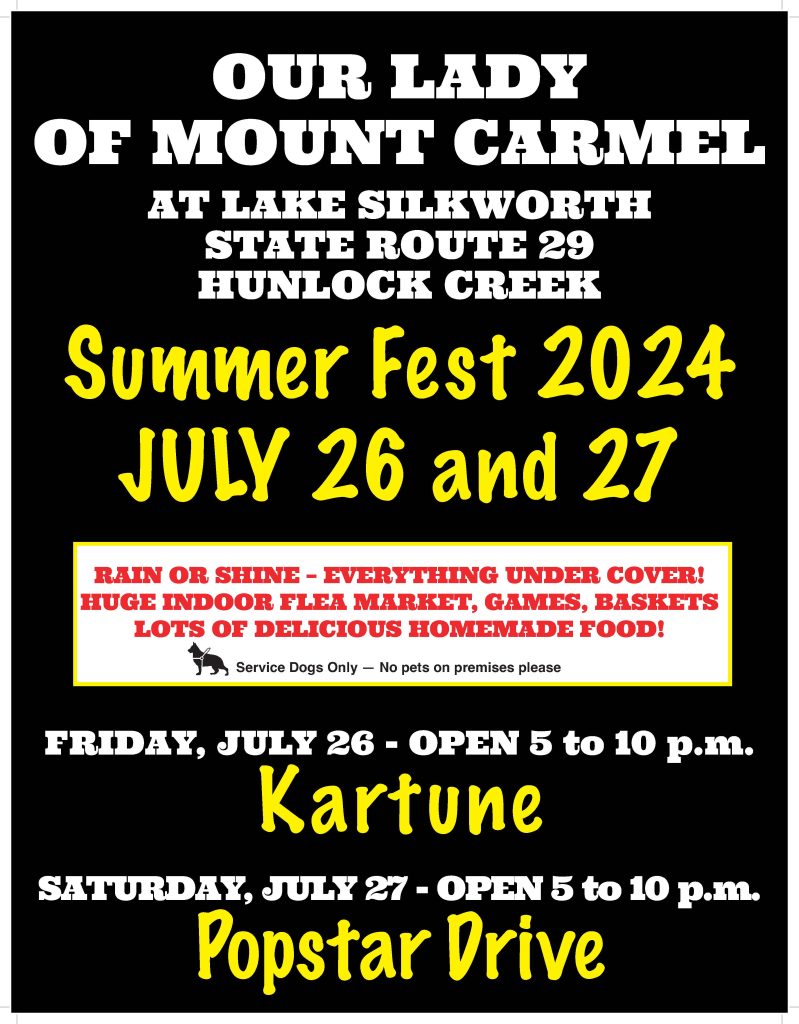 Summer Bazaars, Festivals & Picnics 2024 – Diocese of Scranton