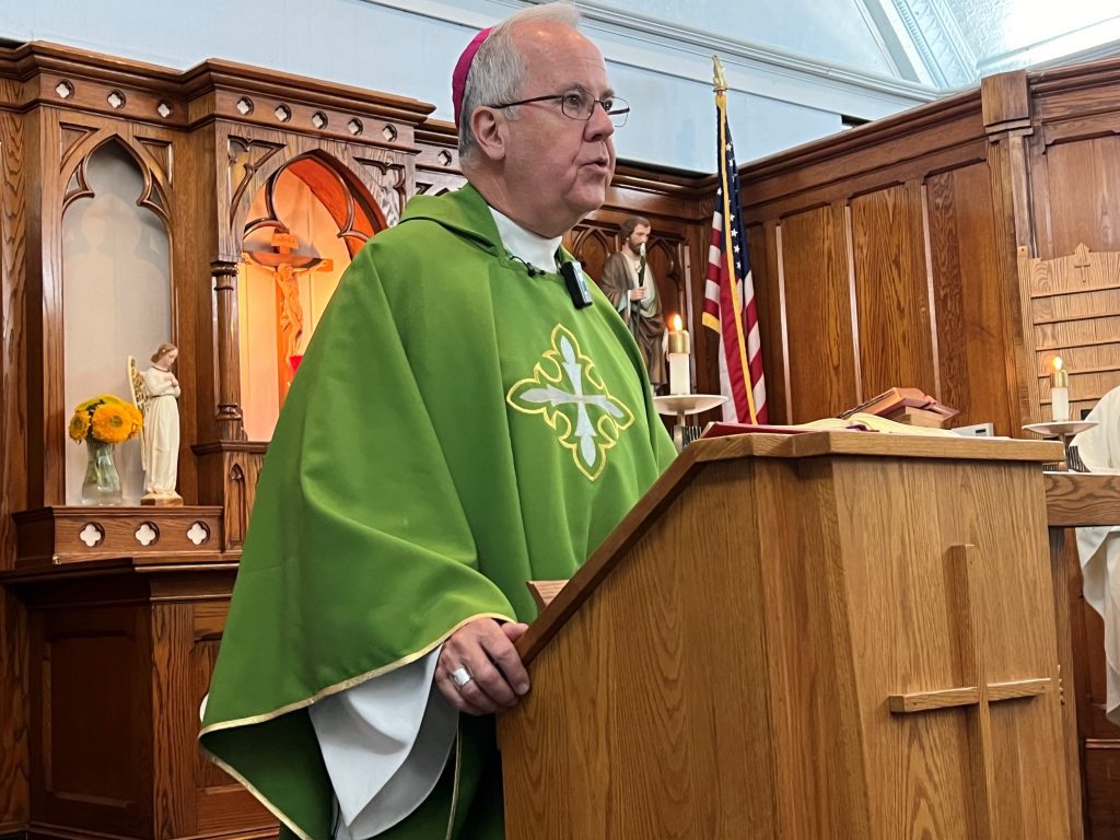 Bishop tours Tioga County flood damage; celebrates first Mass in ...