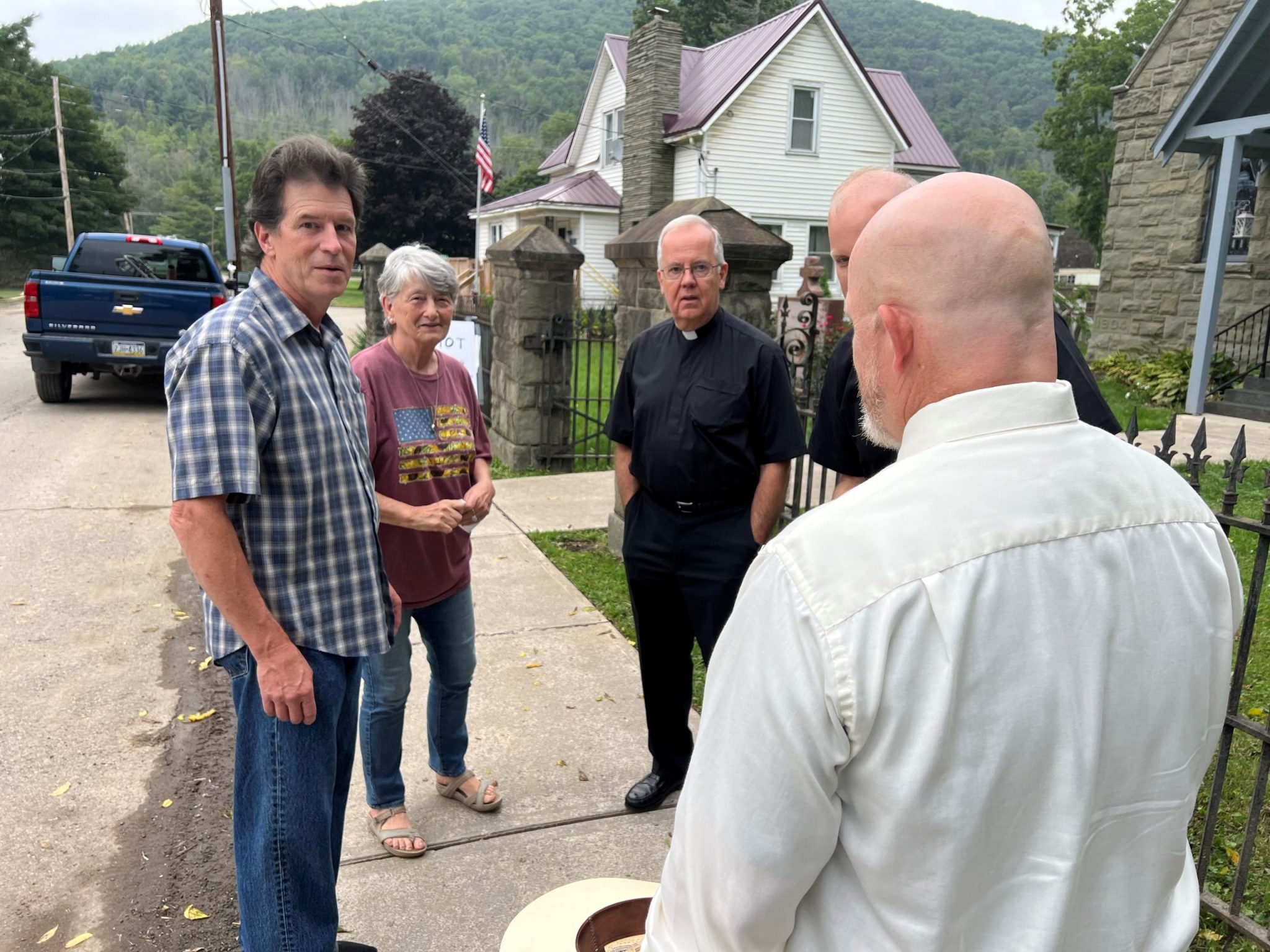 Bishop tours Tioga County flood damage; celebrates first Mass in ...
