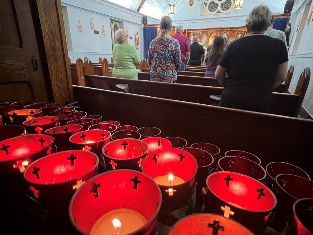 Bishop tours Tioga County flood damage; celebrates first Mass in ...