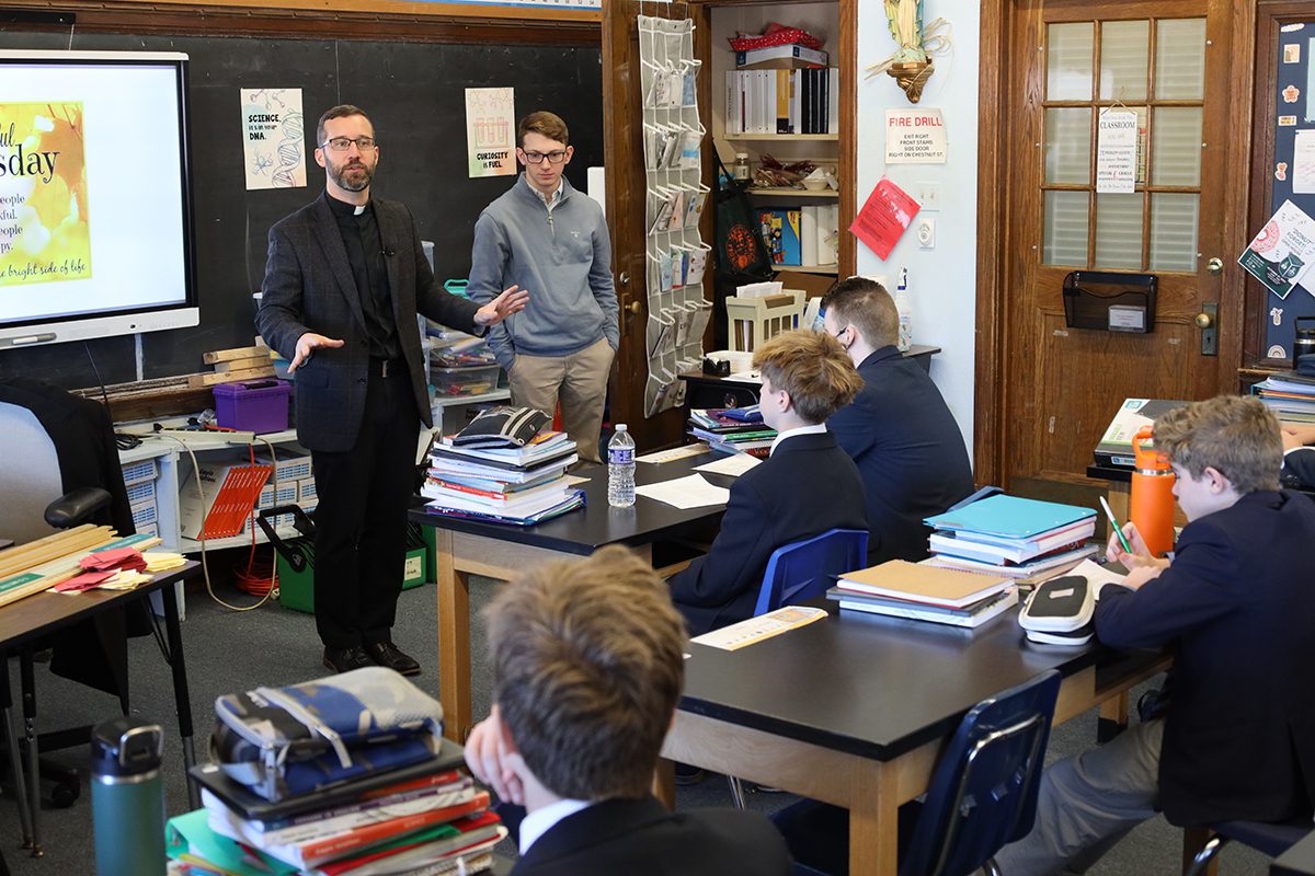 Catholic elementary students explore Vocations: Diocesan director talks ...