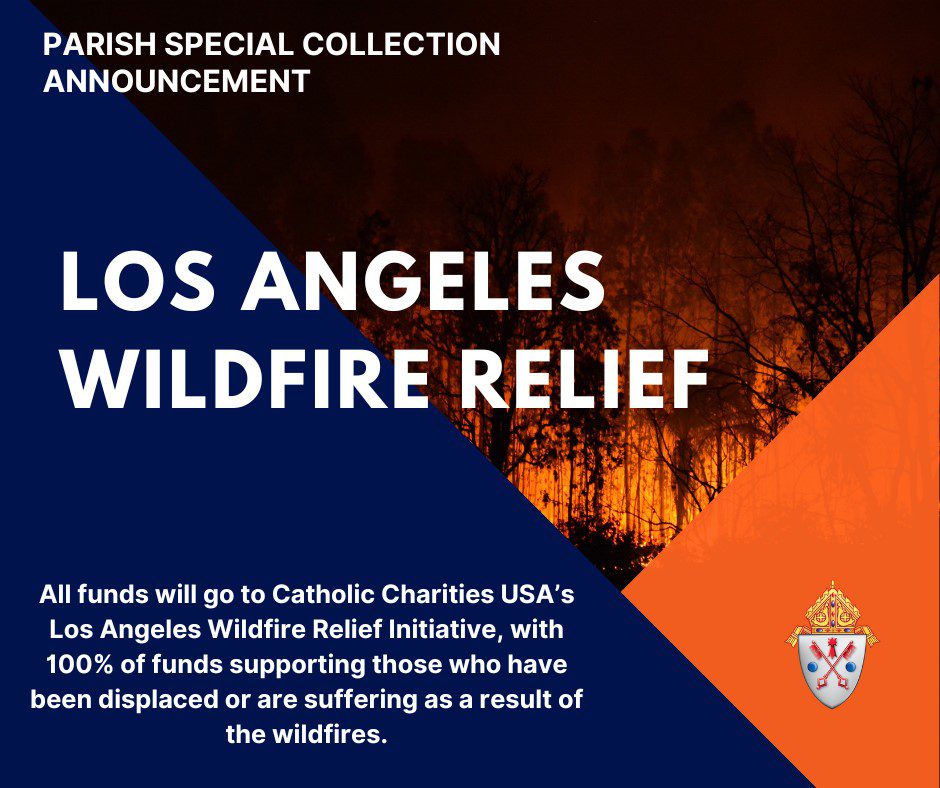 Parishes to hold special collection to assist wildfire victims ...
