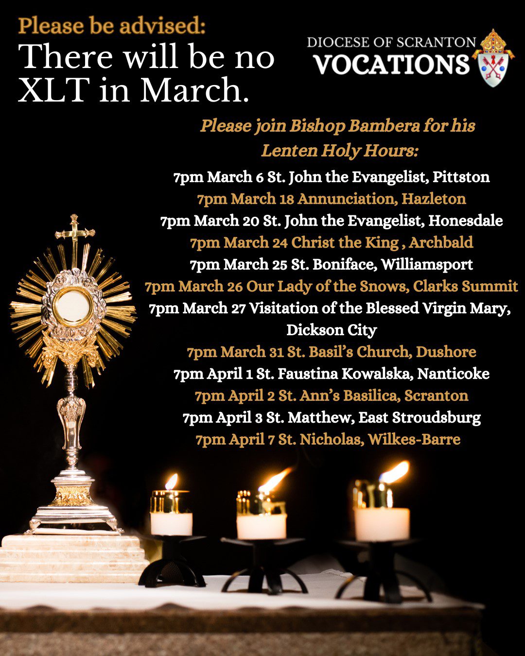 Lenten Holy Hours – Diocese of Scranton