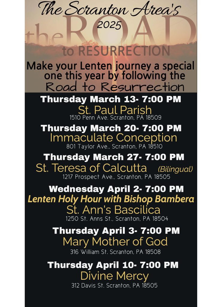 Deaneries plan ‘Road to Resurrection’ series – Diocese of Scranton