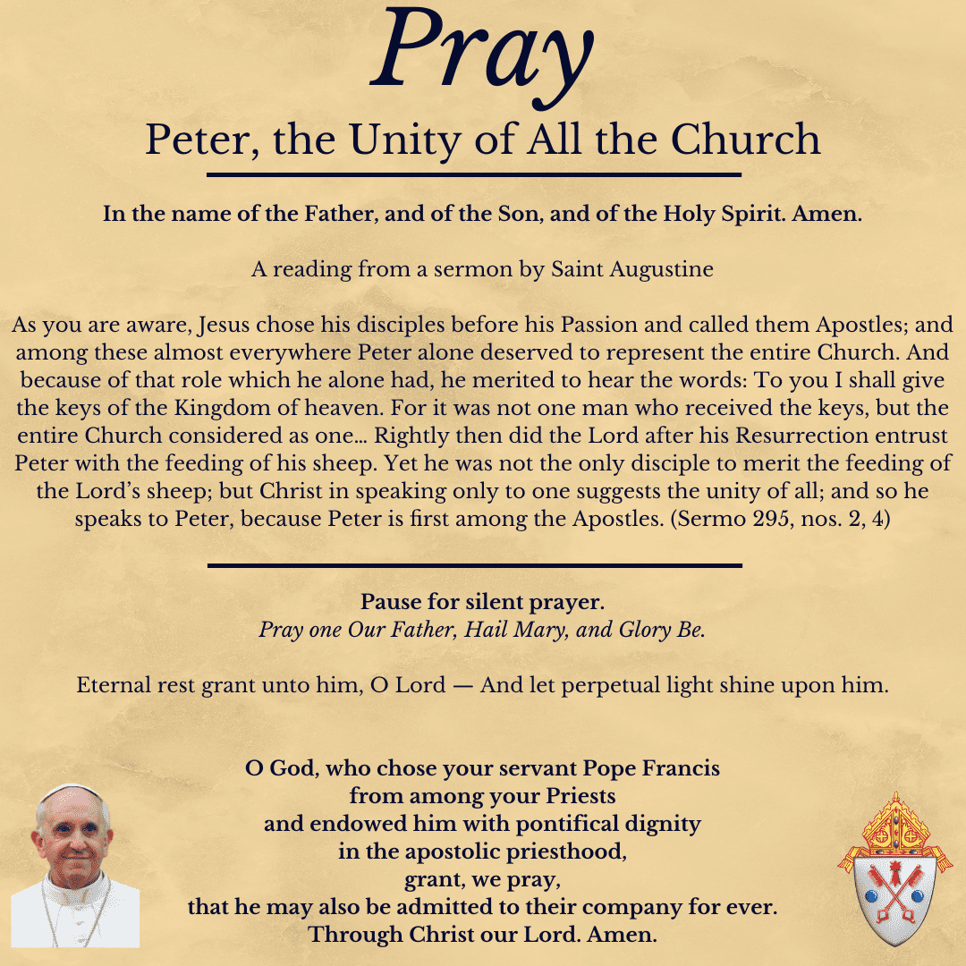 Novena in Memory of Pope Francis – Diocese of Scranton