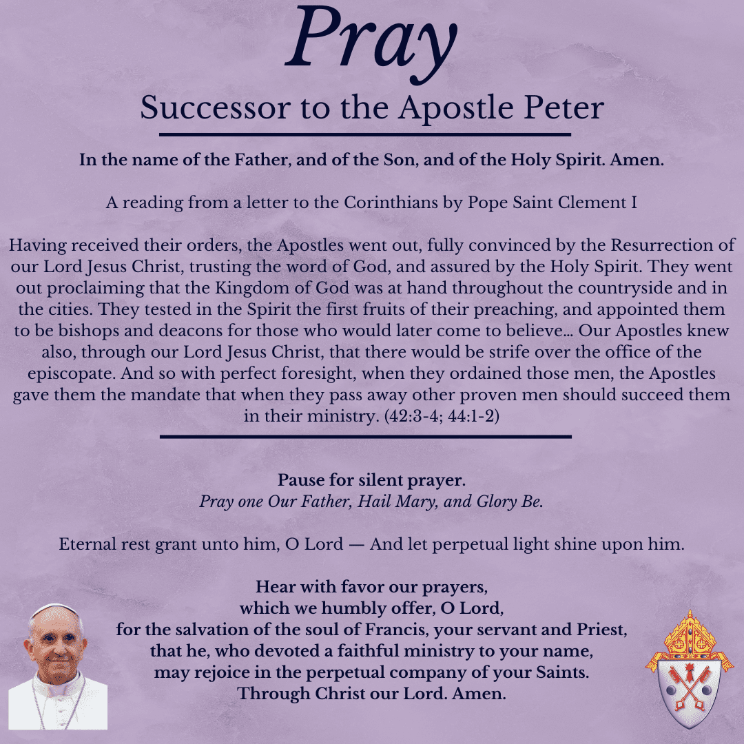 Novena in Memory of Pope Francis – Diocese of Scranton