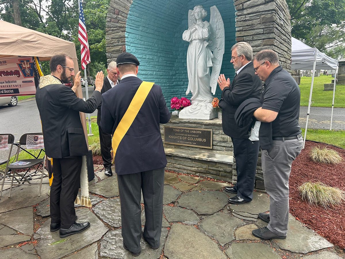 New plaque brings visibility to Tomb of the Unborn at Cathedral ...