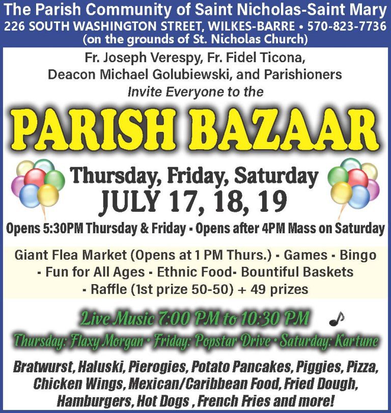 Summer Bazaars, Festivals & Picnics 2025 – Diocese of Scranton