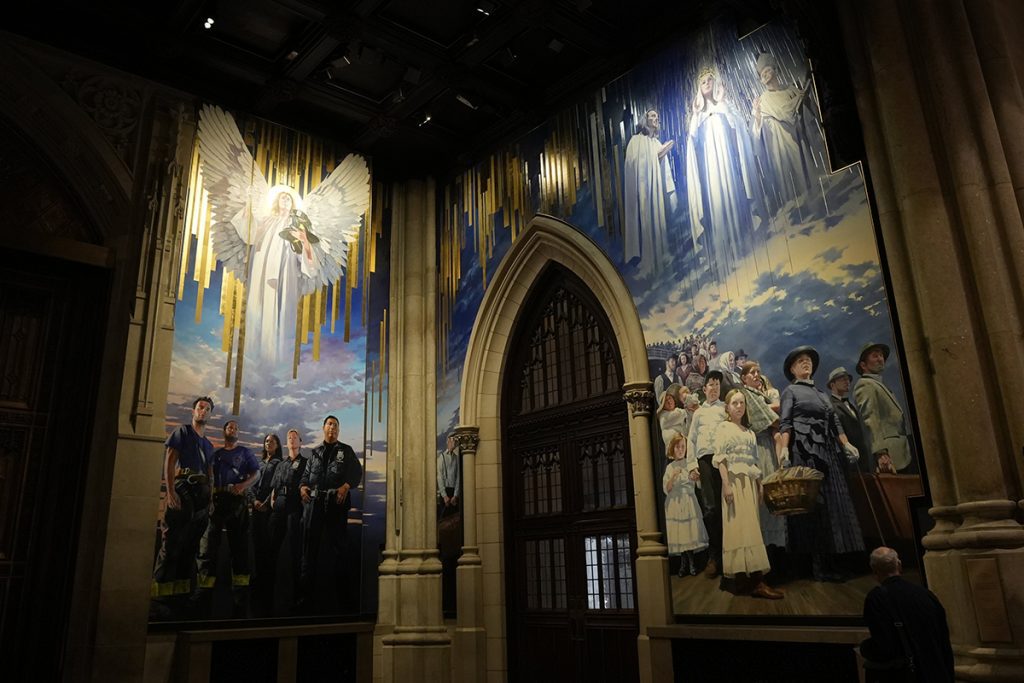 St. Patrick’s Cathedral mural honors immigrants, first responders, NY ...