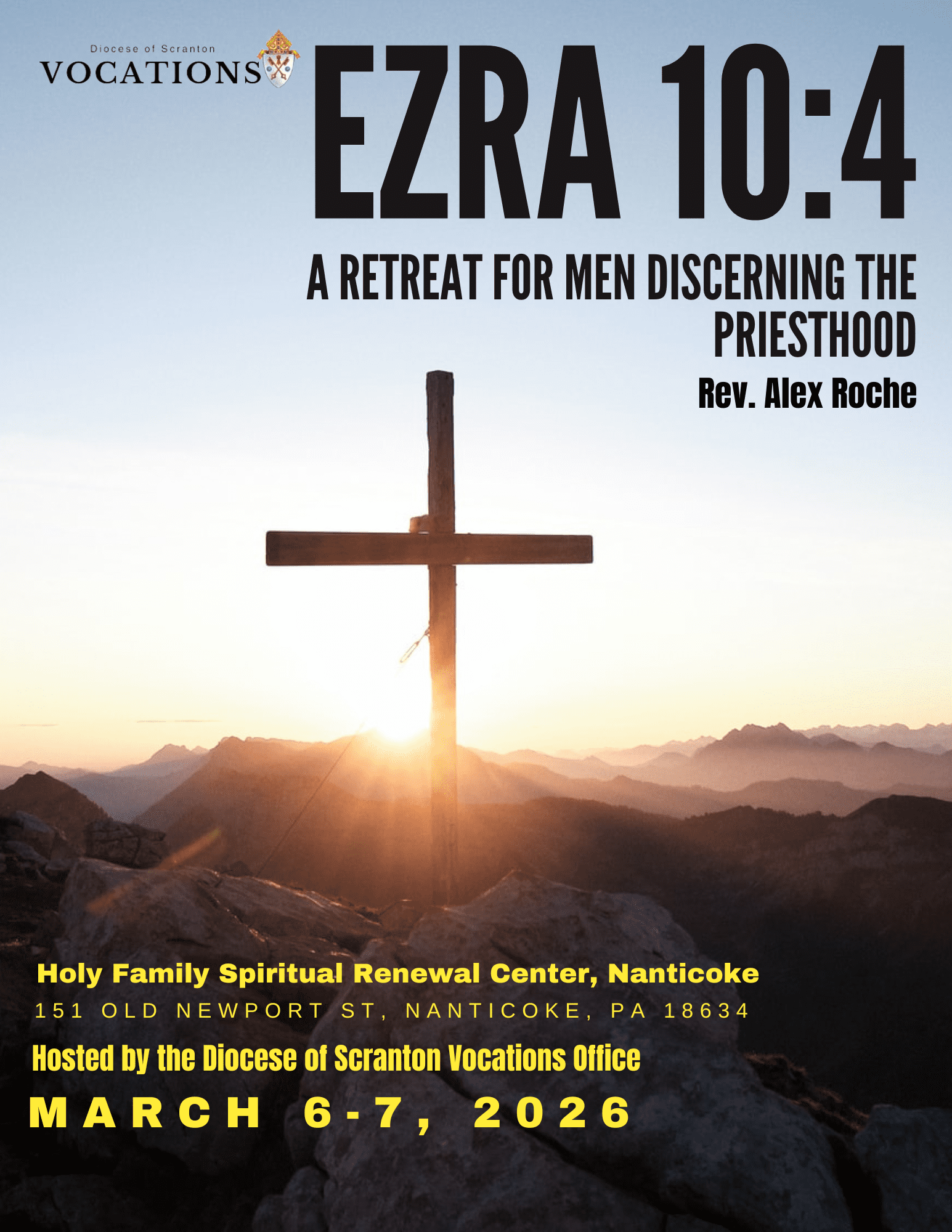 Ezra 10:4 Retreat for Men Discerning the Priesthood – Diocese of Scranton